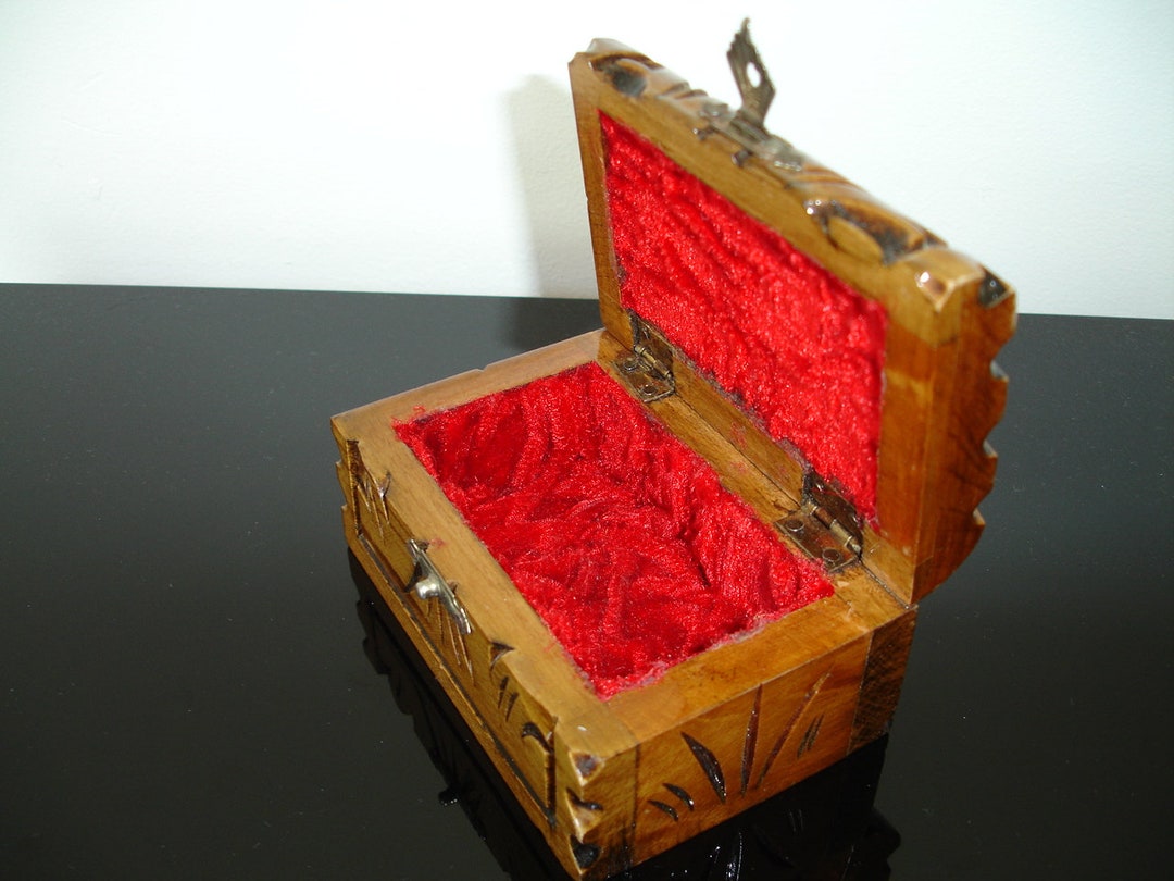 SMALL Trinket Box Wooden Jewellery Box Wood USB Storage Gift Box - Etsy
