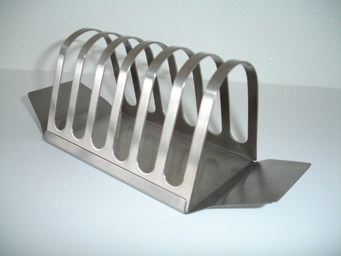 Toast Rack Stainless Steel 6 Slice Metal Toastrack / Letter Rack 1970s ...