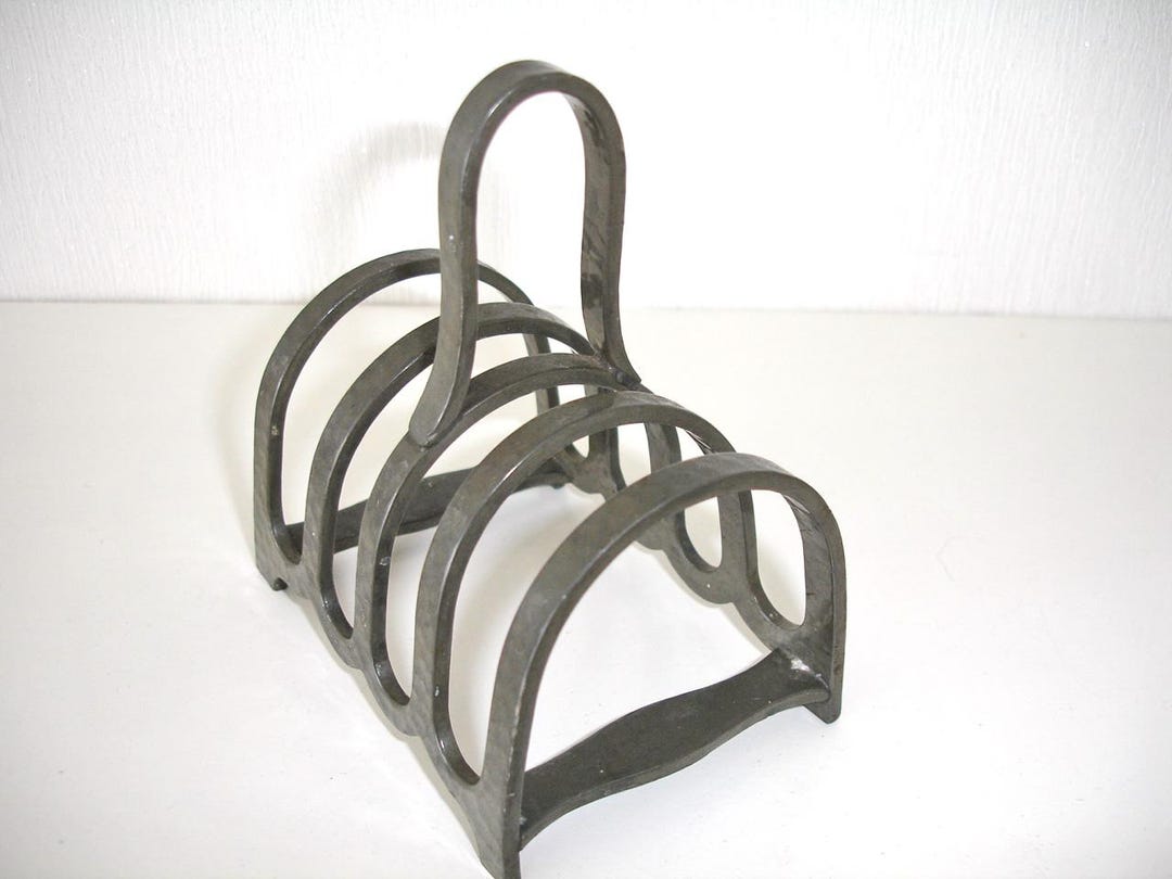 Hammered Pewter Toast Rack Gothic Arch Castle Chic Arts and Crafts ...