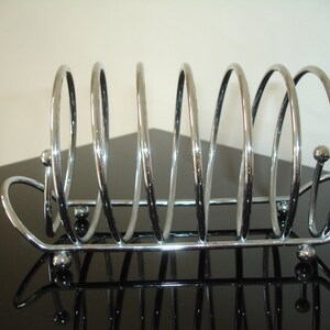 Pair of Toast Racks Chrome Silver Colour Color Spiral Coil Metal 6 ...