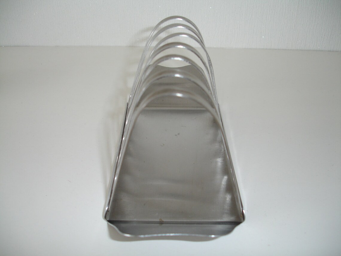Toast Rack Stainless Steel 6 Slice Metal Made in Hong Kong - Etsy