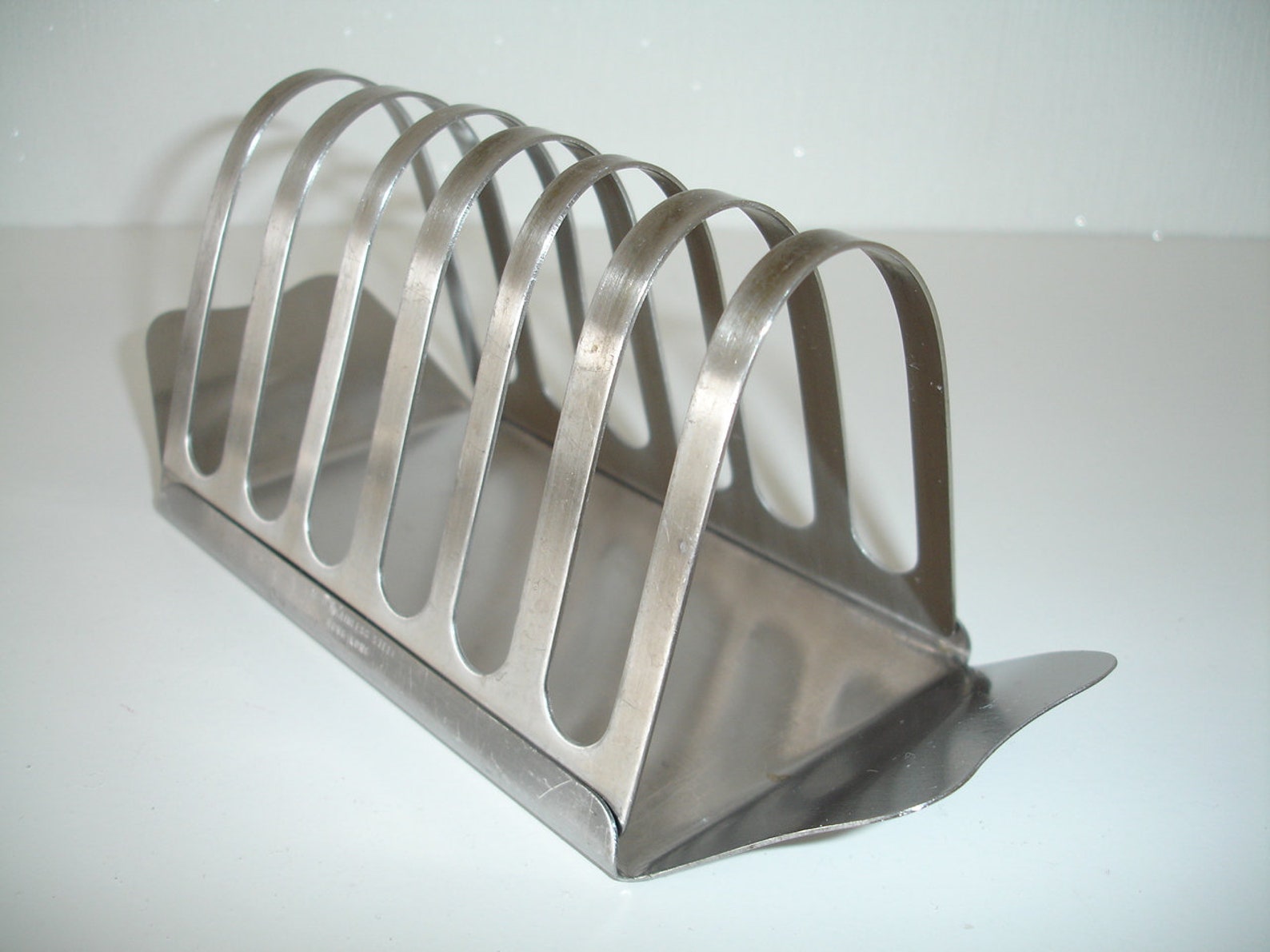 Toast Rack Stainless Steel 6 Slice Metal Made in Hong Kong - Etsy