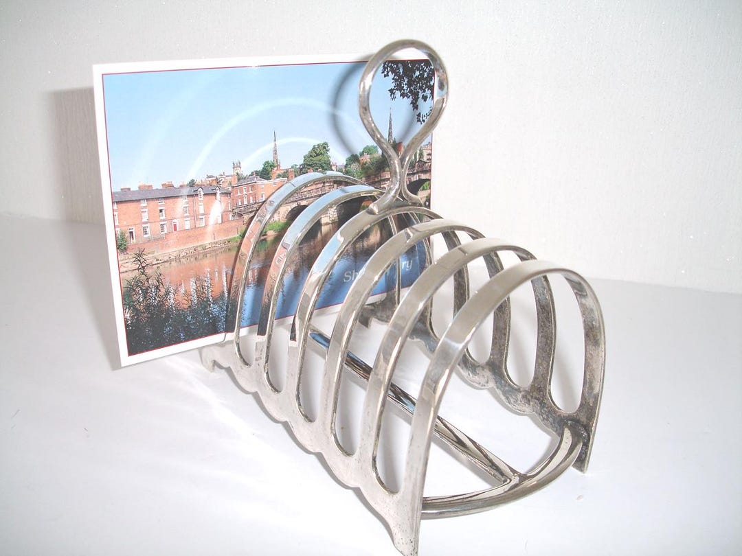 Toast Rack Silver Plated Antique 6 Slice Toastrack / Six Slot Letter ...