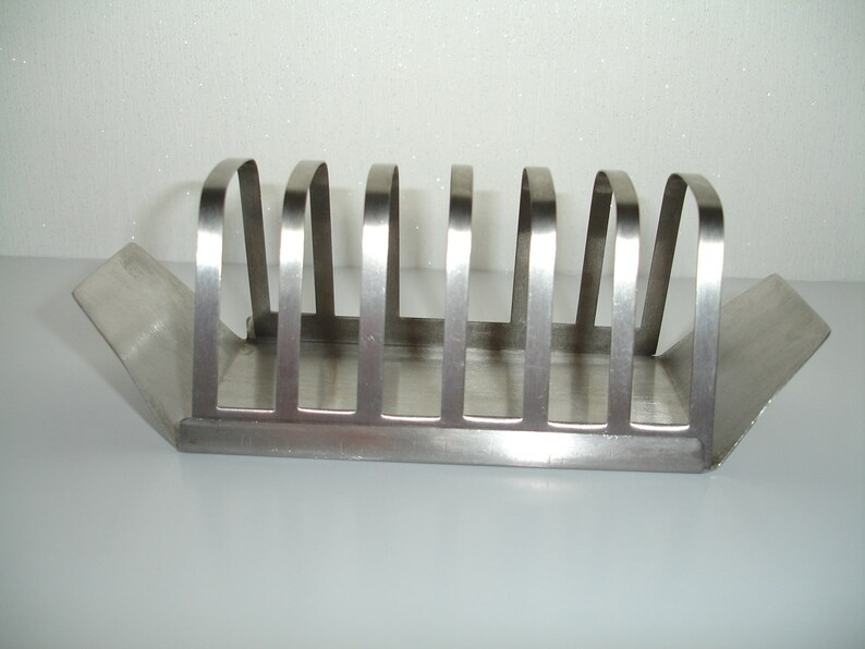 Toast Rack Stainless Steel 6 Slice Metal Toastrack / Letter Rack 1970s ...