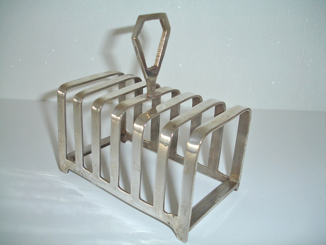 Toast Rack Silver Metal Vintage 6 Slice Toastrack / Six Slot Letter ...