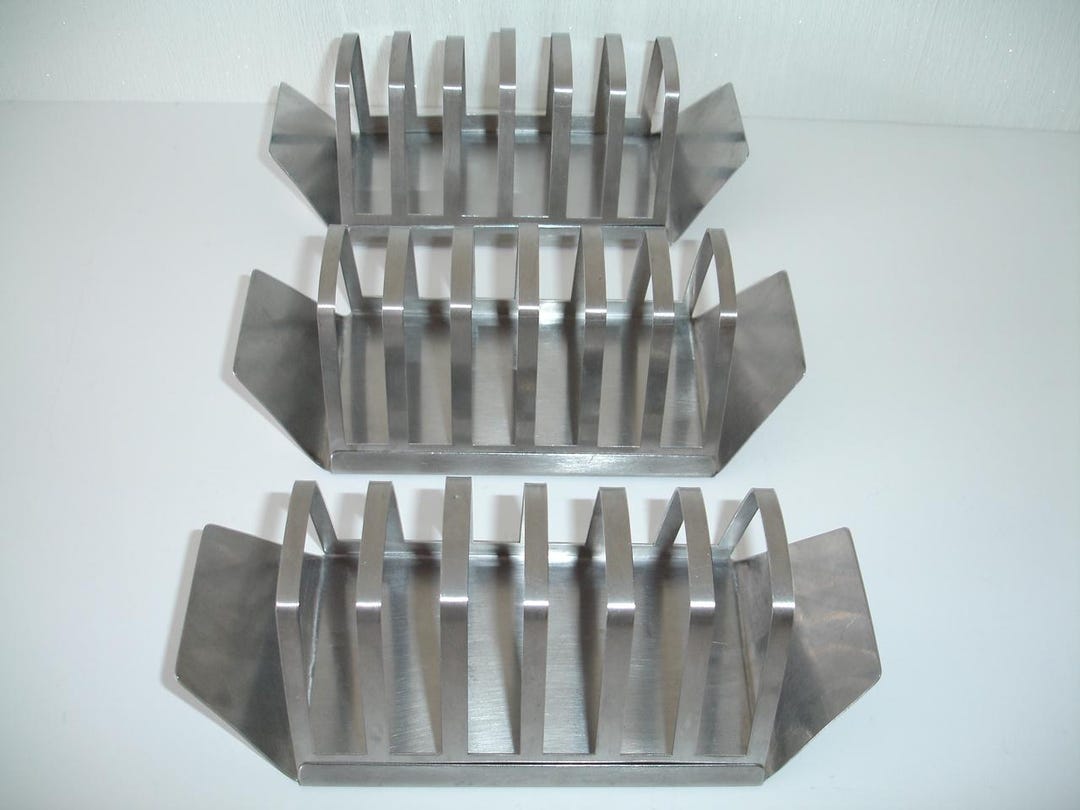 Toast Racks Set of Three Matching Stainless Steel 6 Slice Toastracks ...