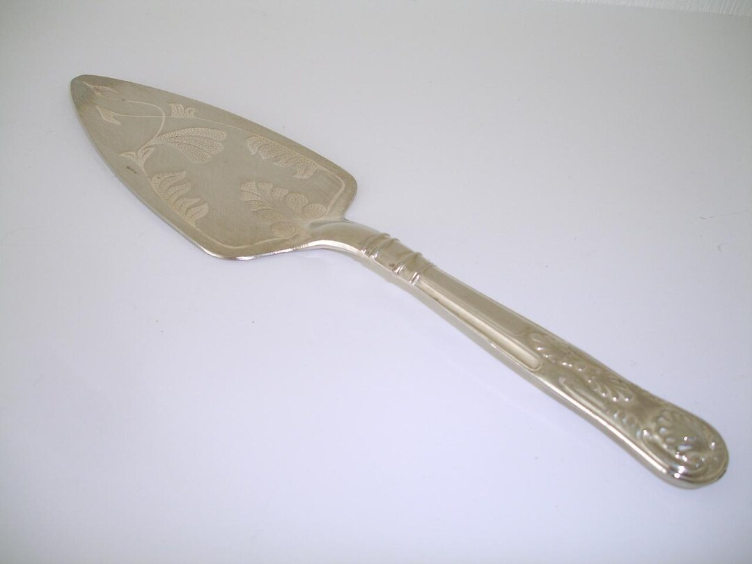 Pie Server Cake Slice Silver Plated Pastry Server Kings Pattern Dessert ...