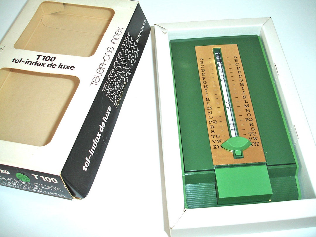 Flip-up Phone Book Telephone Address Book Green List Finder Pop up in ...