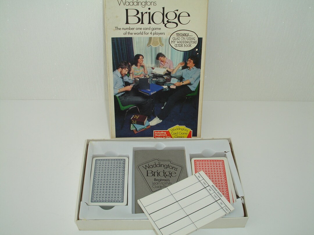 Waddingtons Bridge Playing Cards Packs Vintage Learn to Play Game Two ...