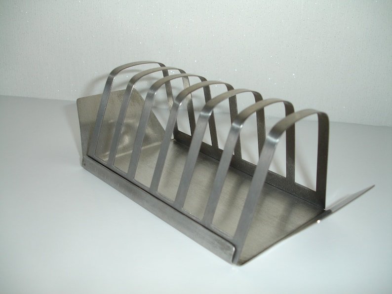 Toast Rack Stainless Steel 6 Slice Metal Toastrack / Letter Rack 1970s ...