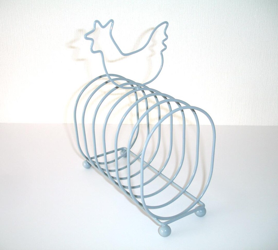 Chicken Toast Rack Hen Rooster Chickens Hens Chooks Grey 6 Thick Slice ...