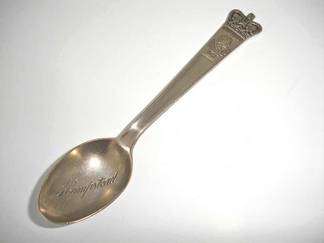1953 Coronation Spoon Silver Plated Teaspoon Queen Elizabeth II ...