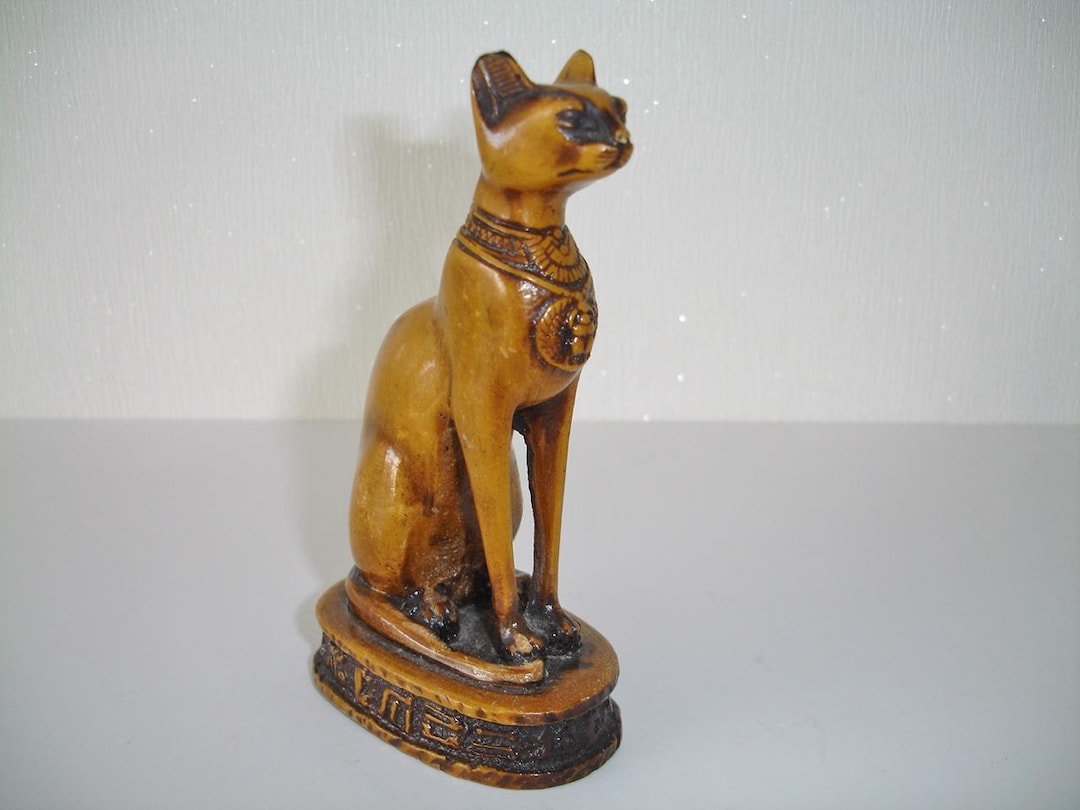 Bastet Cat Egyptian Goddess With Anubis Warrior Bast Goddess Cat Statue ...