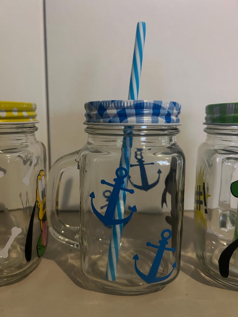 Set of 4 Disney Character Cups - Etsy