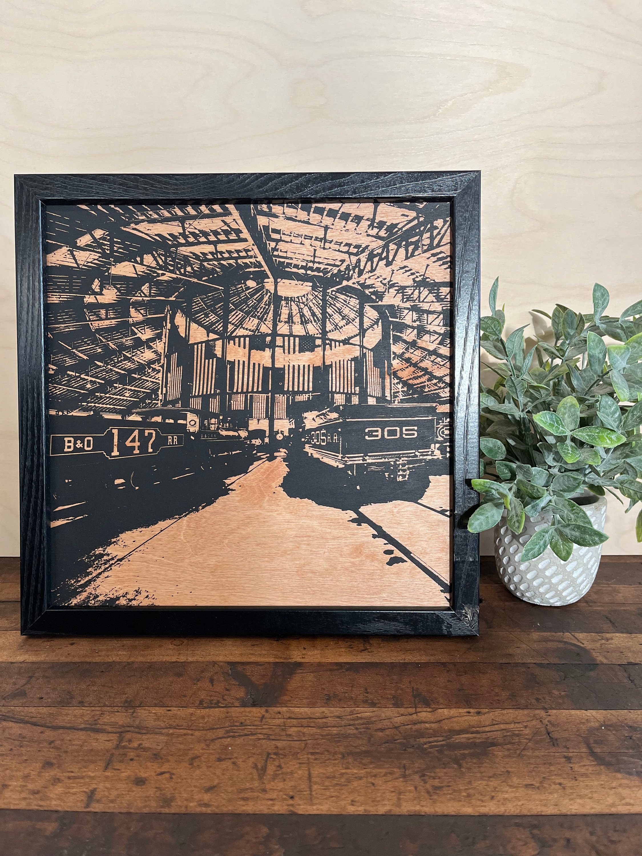 B&O Railroad Roundhouse Interior, BALT 44 - Etsy