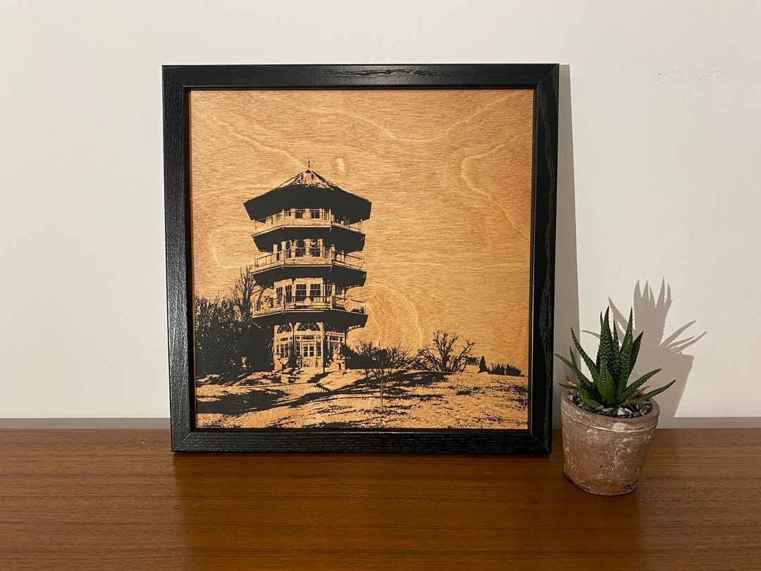 Patterson Park Pagoda, Framed Silk Screen Print, Baltimore Maryland ...