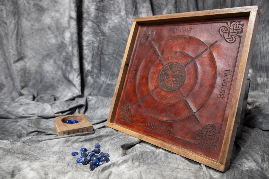 Celtic Rune Board and Rune Holder - Etsy
