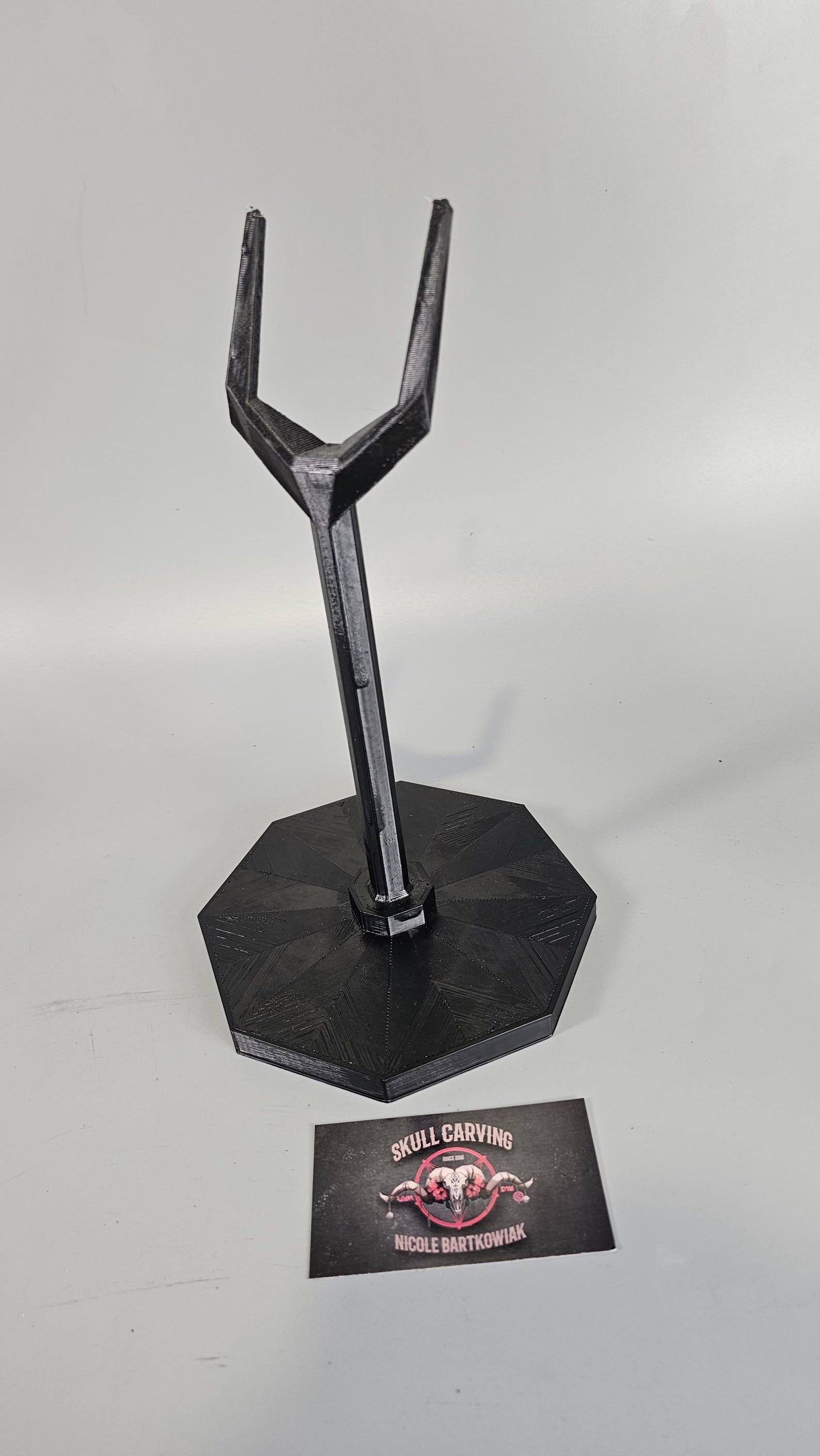 MADE TO ORDER Skull Holder Stand Display Plastic Solid Steady - Etsy