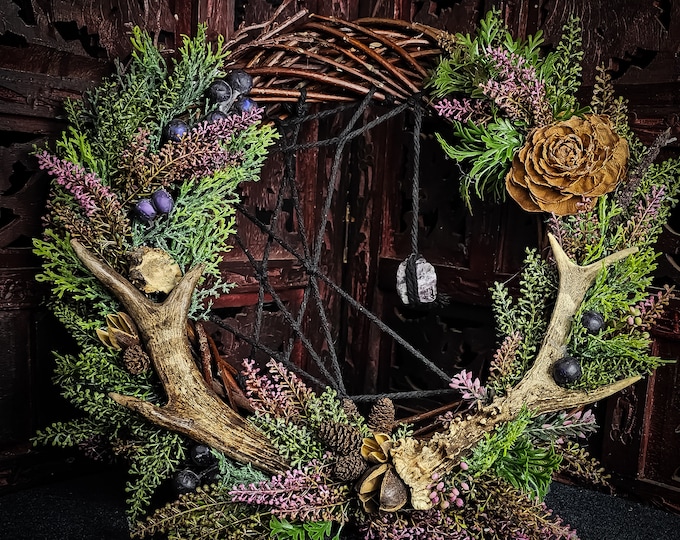 44 Large REAL Antler Wreath - Etsy