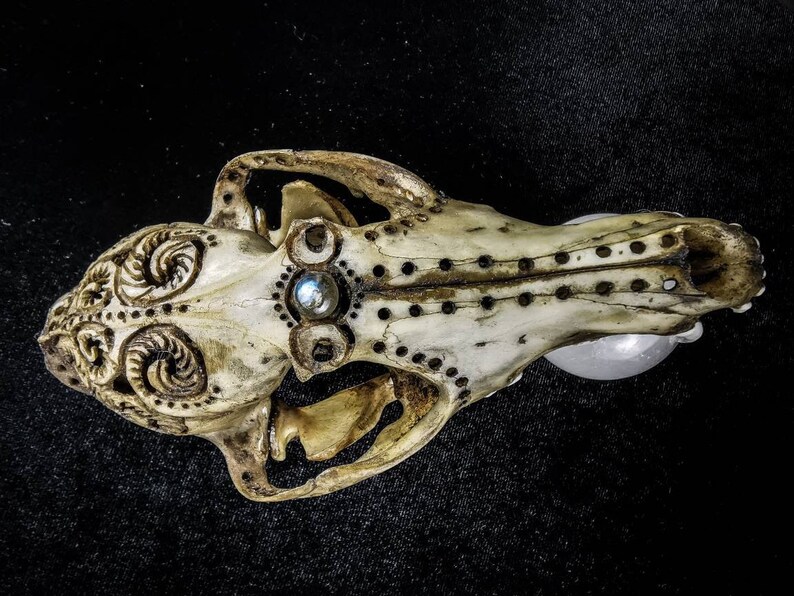 Made to Order Real Fox Skull Engraved Filigree Ornaments - Etsy