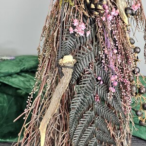 Handmade Witch Broom With Roe Deer Skull, Dried Flowers & Antlers - Etsy