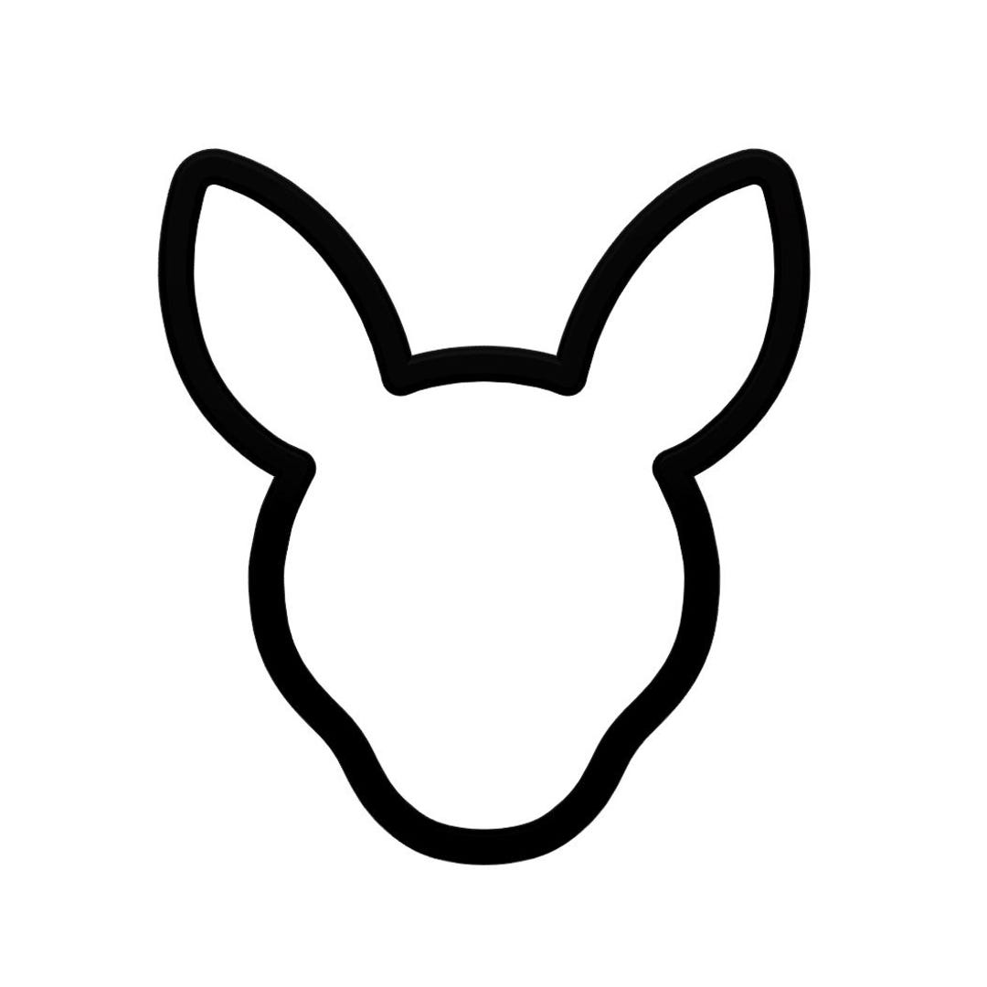Kangaroo Cookie Cutter - Kangaroo Face Cupcake Topper - Kangaroo Head ...