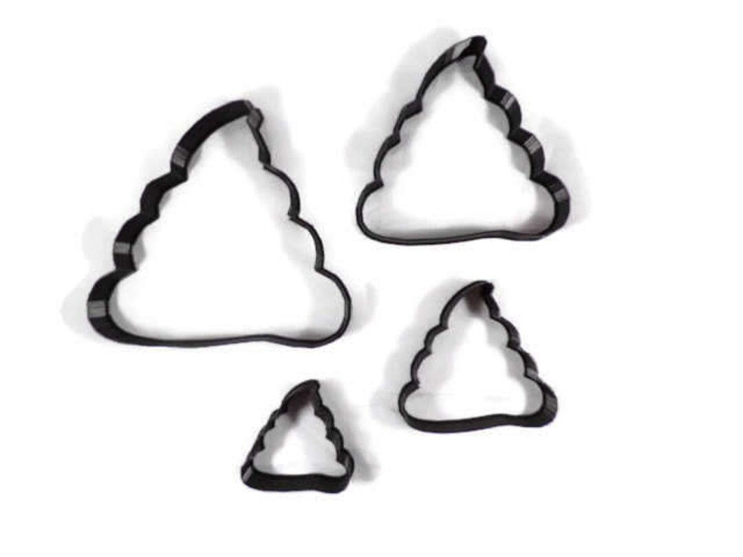 Poop Emoji Cookie Cutter Set - Poo Emoji Fondant Cutter Set - Poop ...