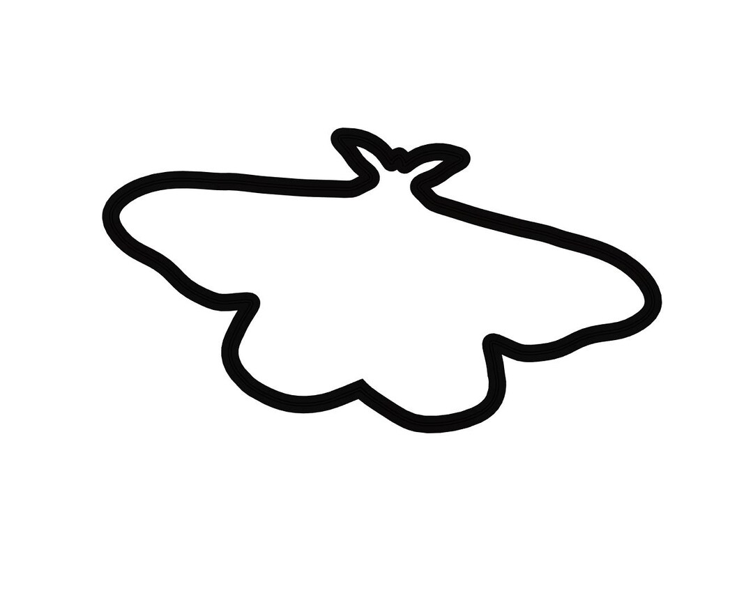 Moth Cookie Cutter - Cute Moth Cupcake Topper - Insect Fondant Cutter ...