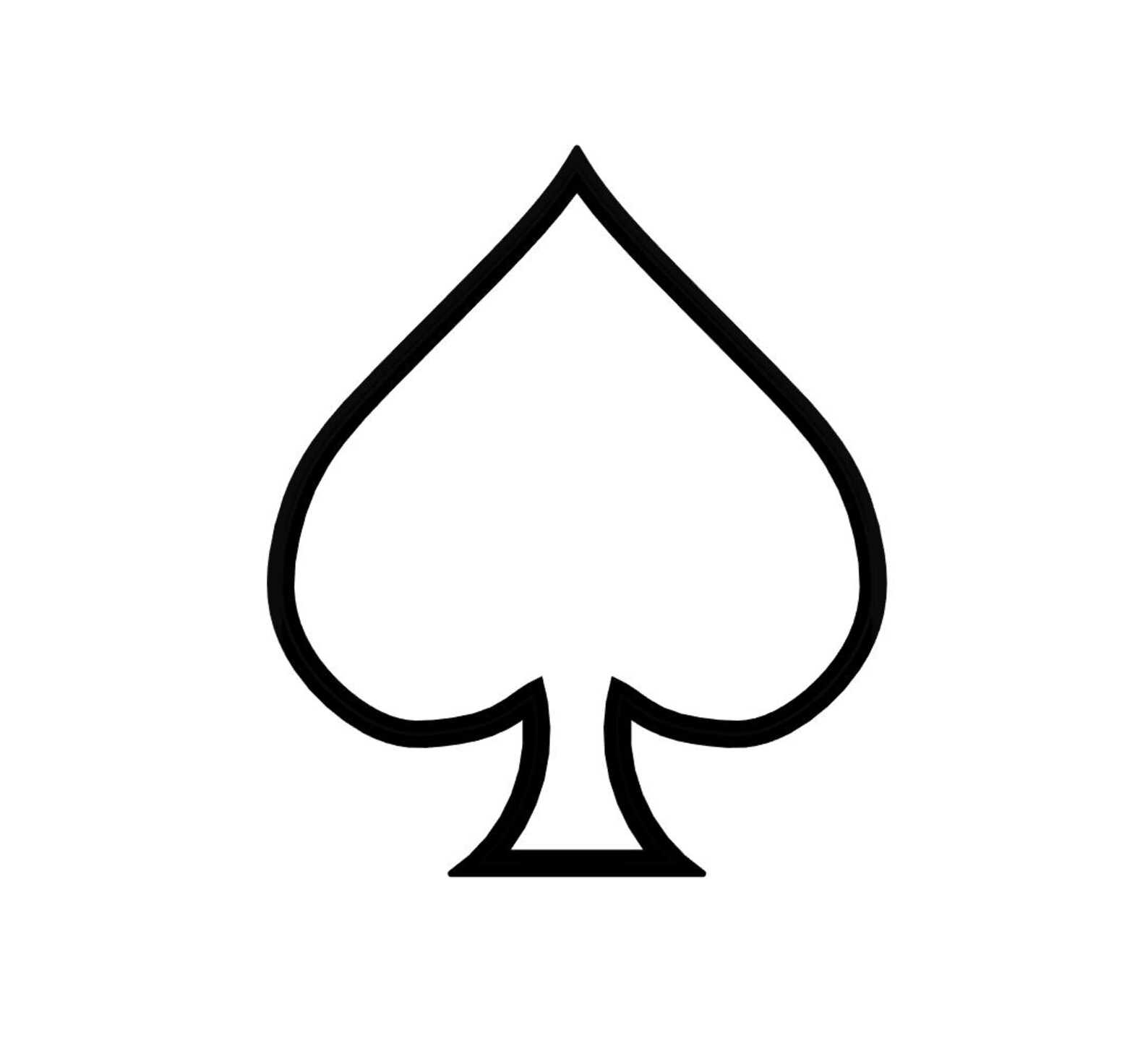 Spade Cookie Cutter - Playing Card Cookie Cutters - Spade Suit Fondant ...