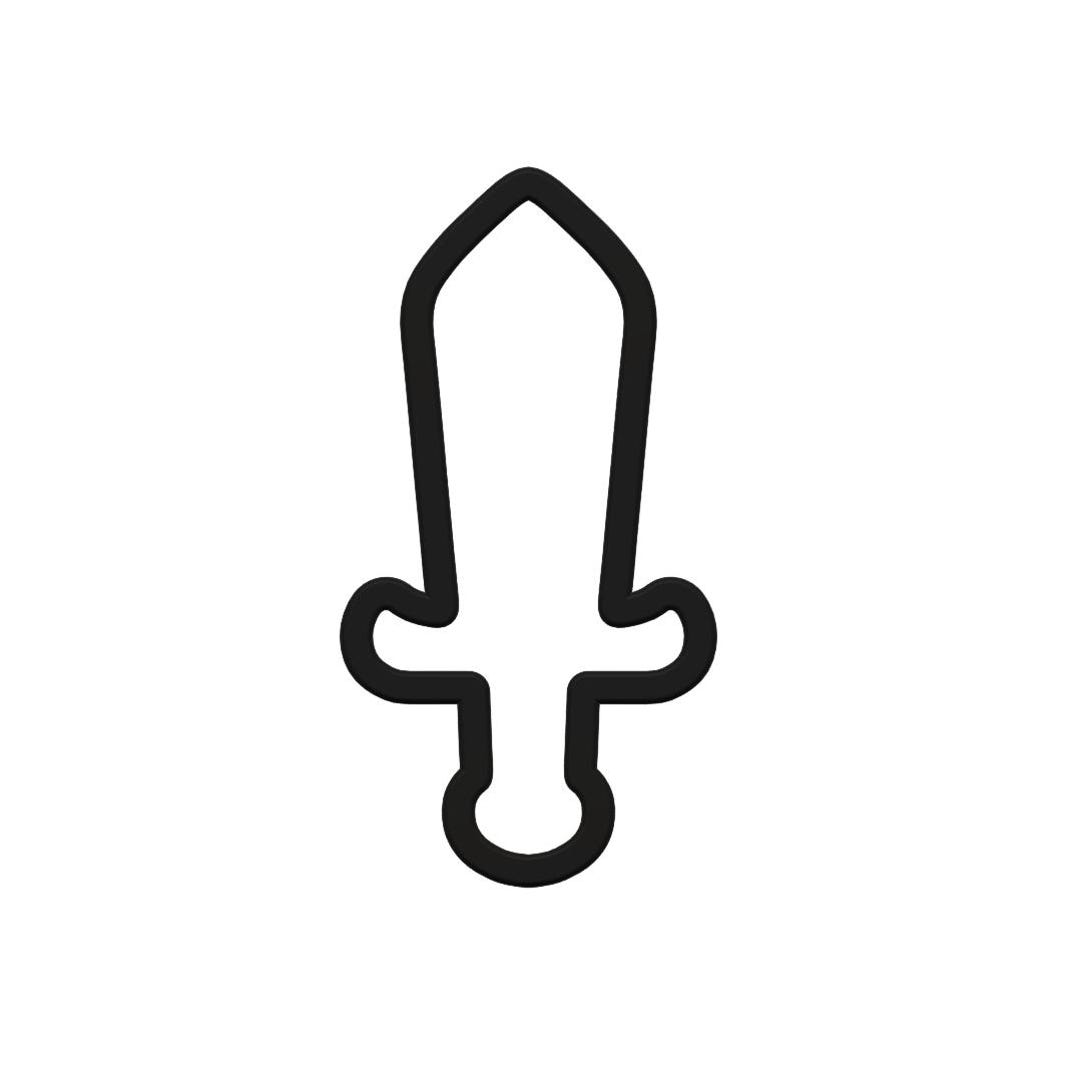 Sword Cookie Cutter - Dagger Cupcake Topper - Knife Cookie Cutters ...