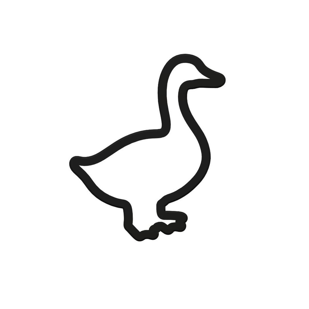 Goose Cookie Cutter - Mother Goose Cupcake Topper - Farm Animal Cookie ...