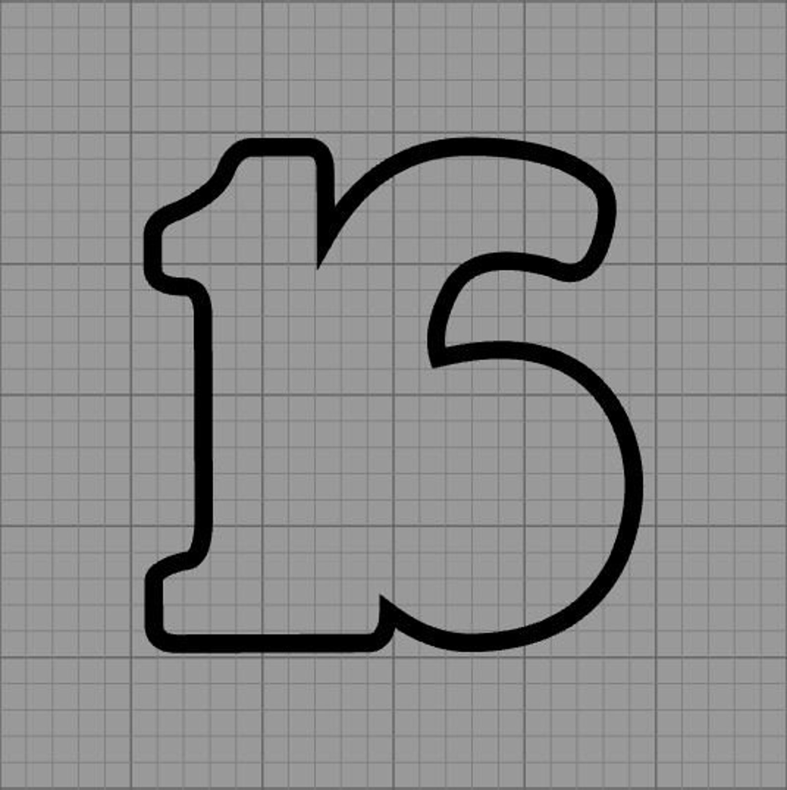 16 Cookie Cutter - Sweet Sixteen Cupcake Topper - Birthday Age Fondant ...
