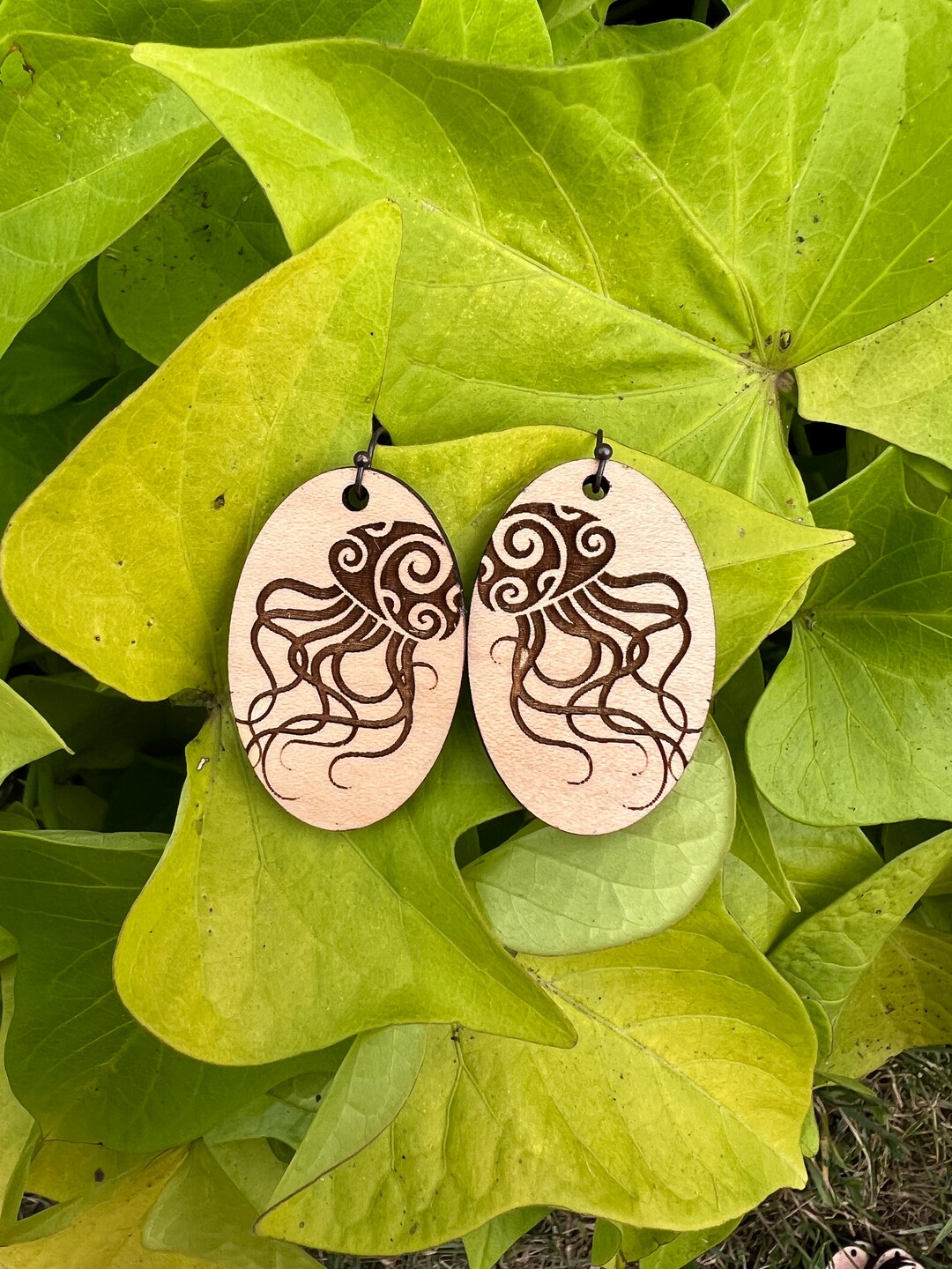 Sea Ocean Octopus Squid Dangle Earring Laser SVG PDF Download Files for ...