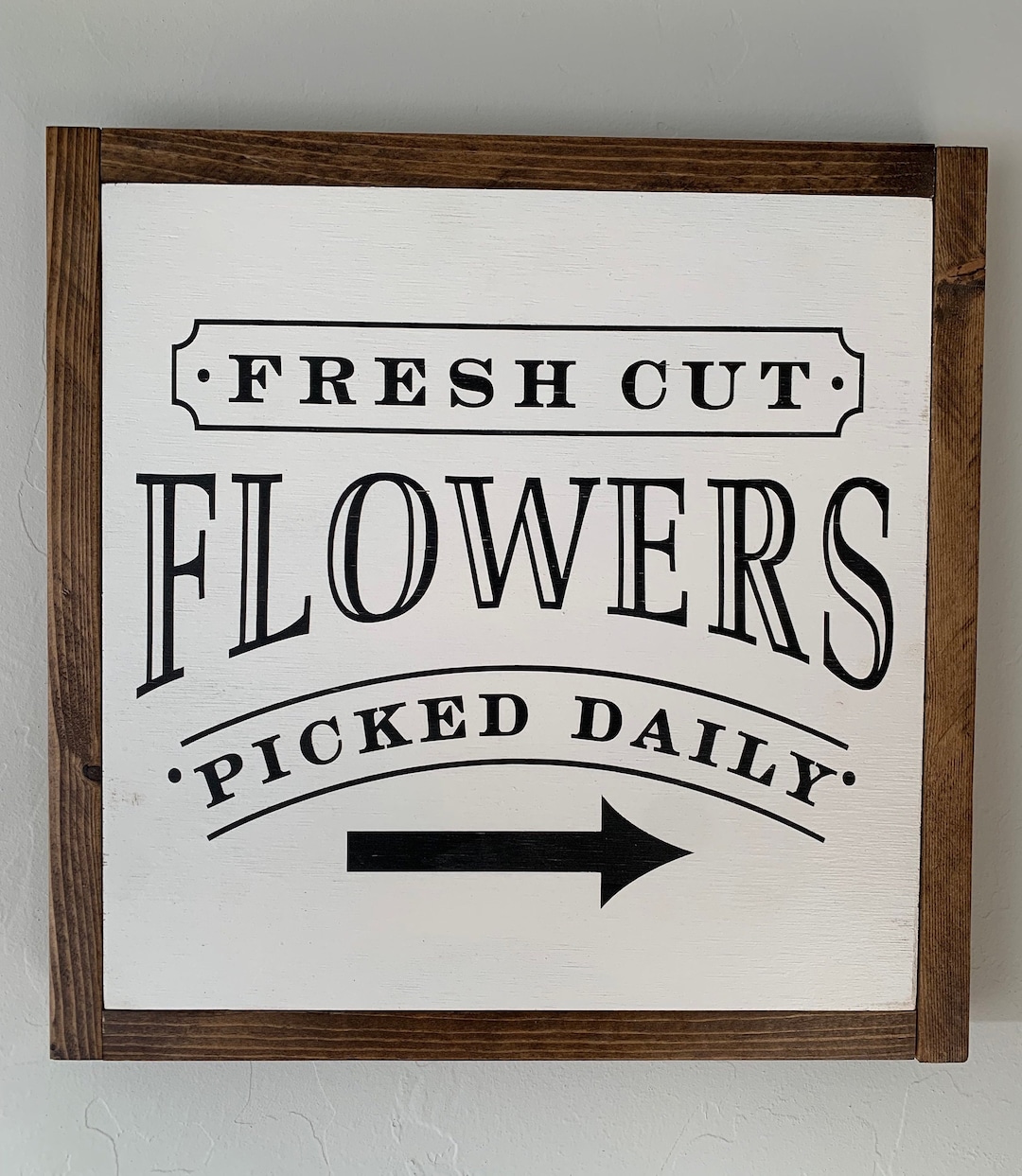 12x12” Fresh Cut Flowers Sign - Etsy