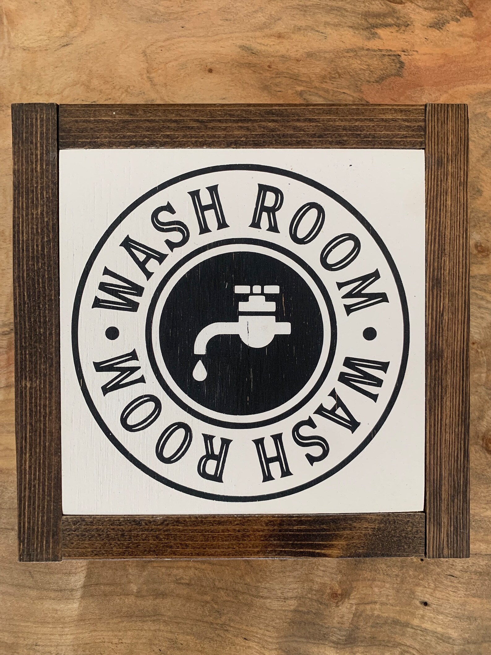6x6 Washroom Sign - Etsy