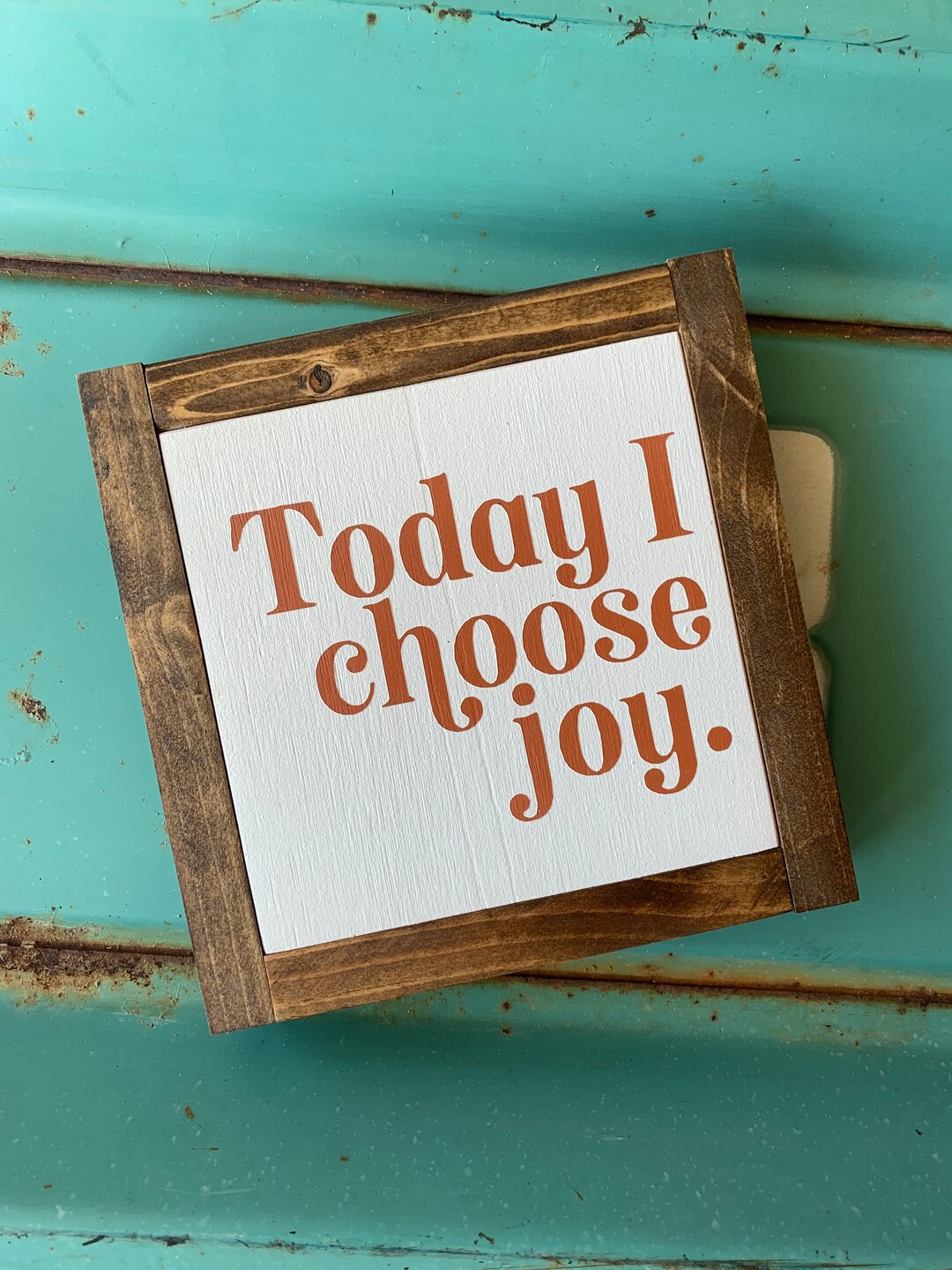 6x6 Today I Choose Joy Sign - Etsy