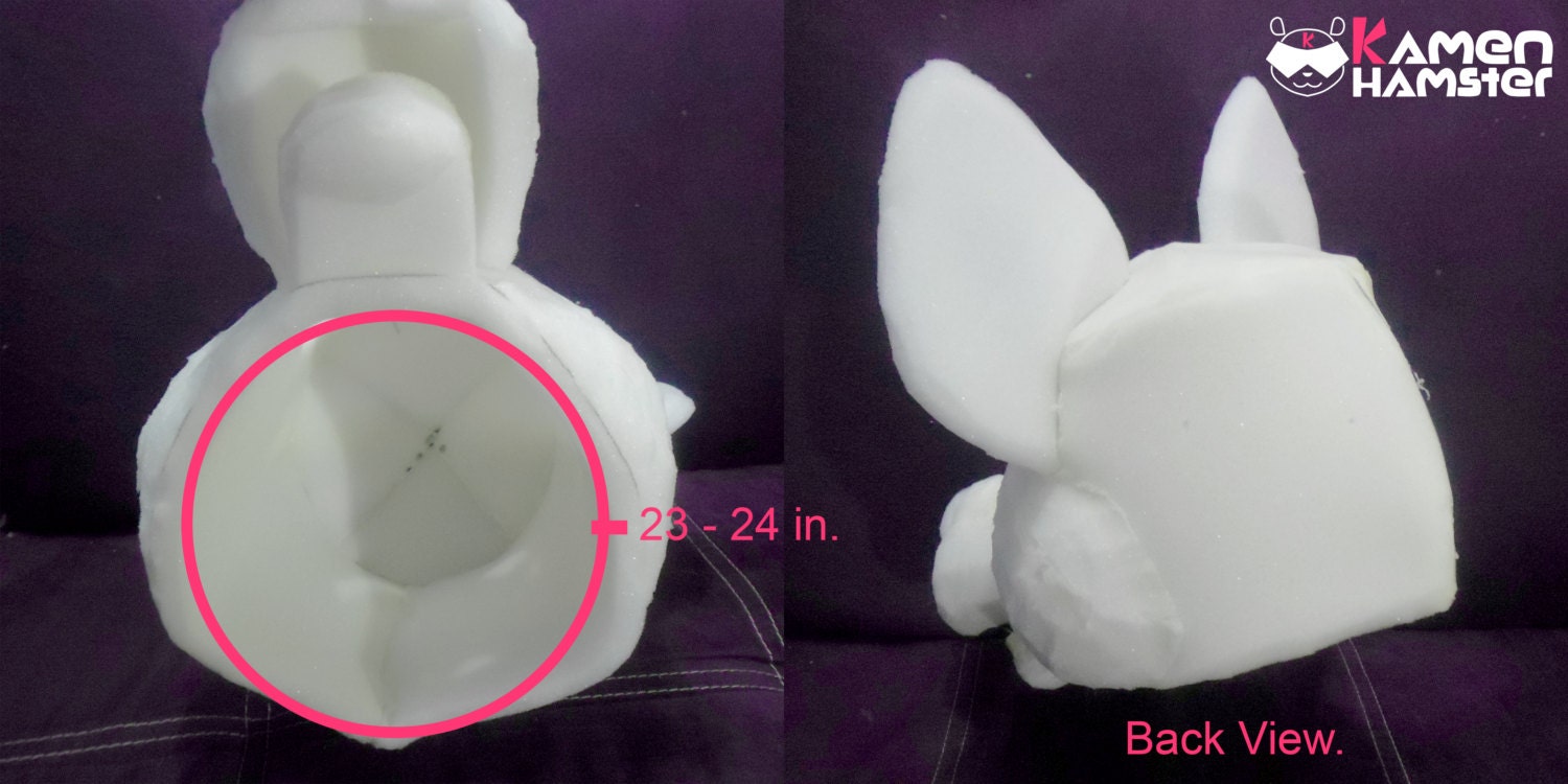 Fursuit Rabbit / Bunny Head Base Foam Commission | Etsy