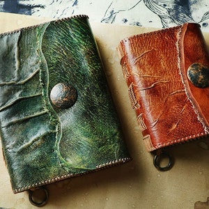 Retro Cowhide Notebook Journal Thickened Custom Leather Diary A6 A5 A4 ...