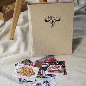 Handmade Restaurant Menu Book, Bakery Menu, Wedding Scrapbook, Wine ...