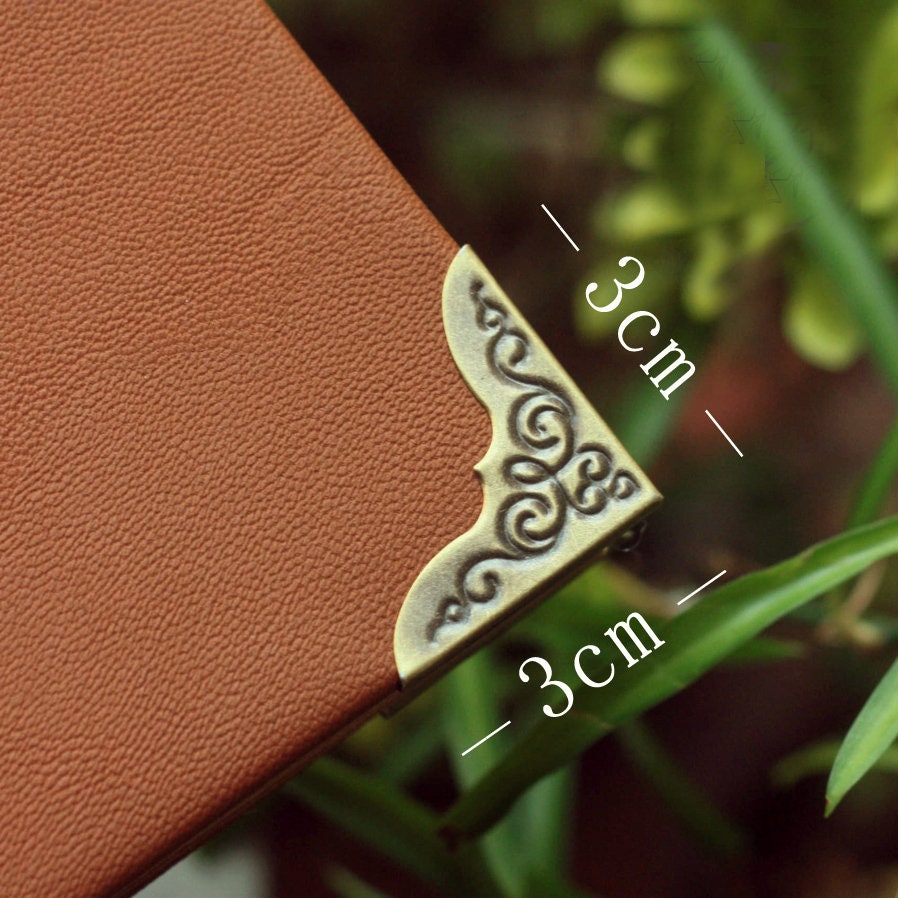 Scrapbook Albums Corner Protectors Bronze Silver Corners Metal | Etsy