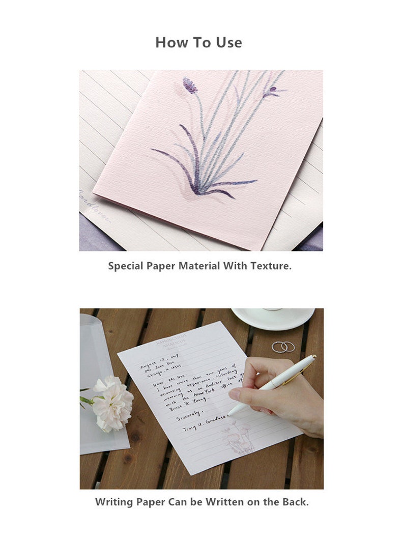 Floral Letter Writing Set Garden Stationery Kit Creative - Etsy