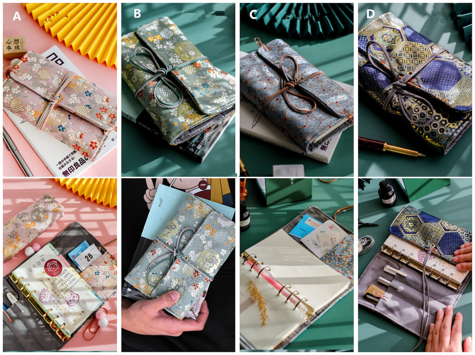 Loose-leaf Embroidery Journal Set Fabric Surface A5 A6 - Etsy