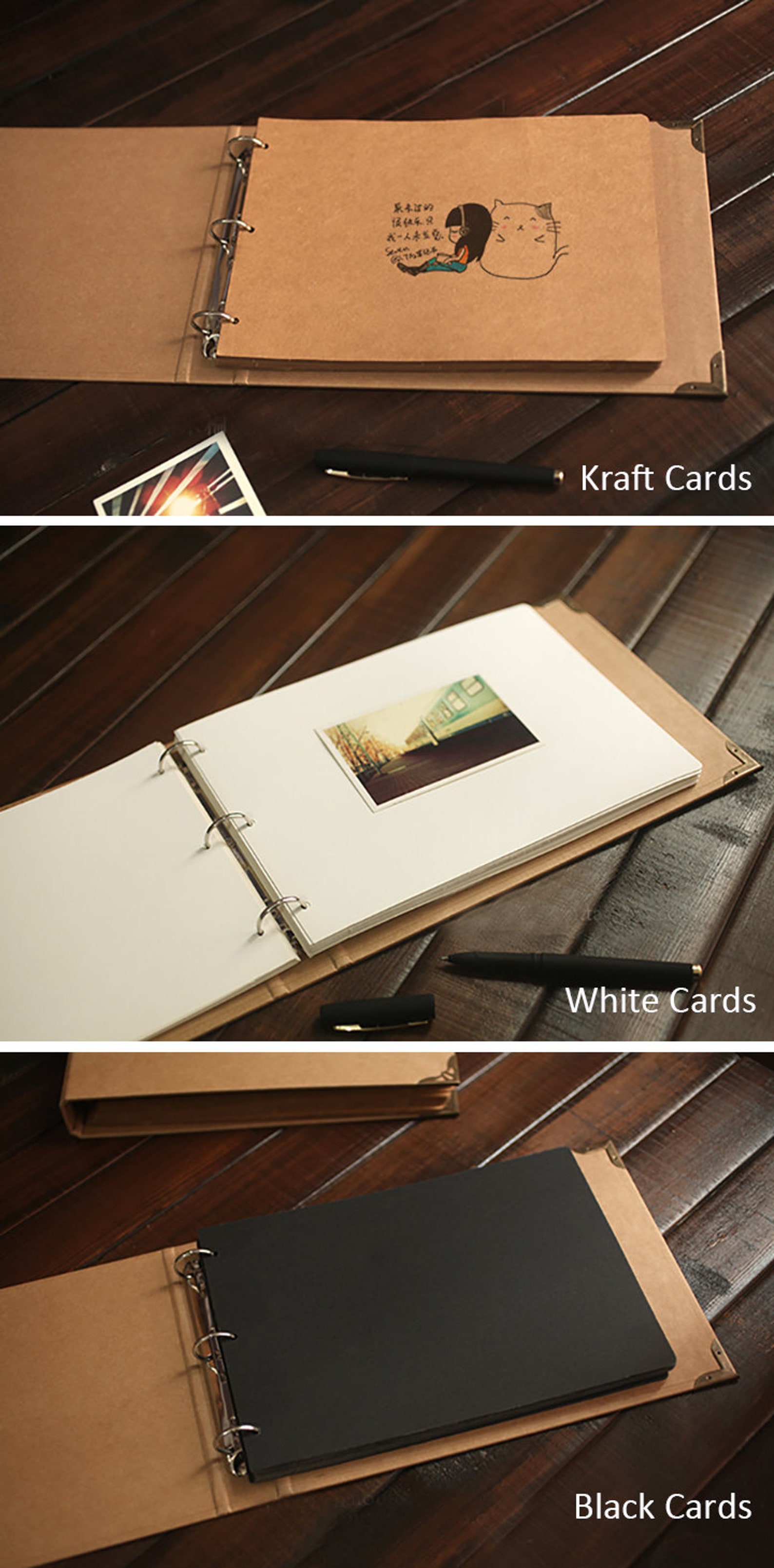 Loose Leaf Wedding Scrapbook Photo Album 66 Pages. Baby - Etsy