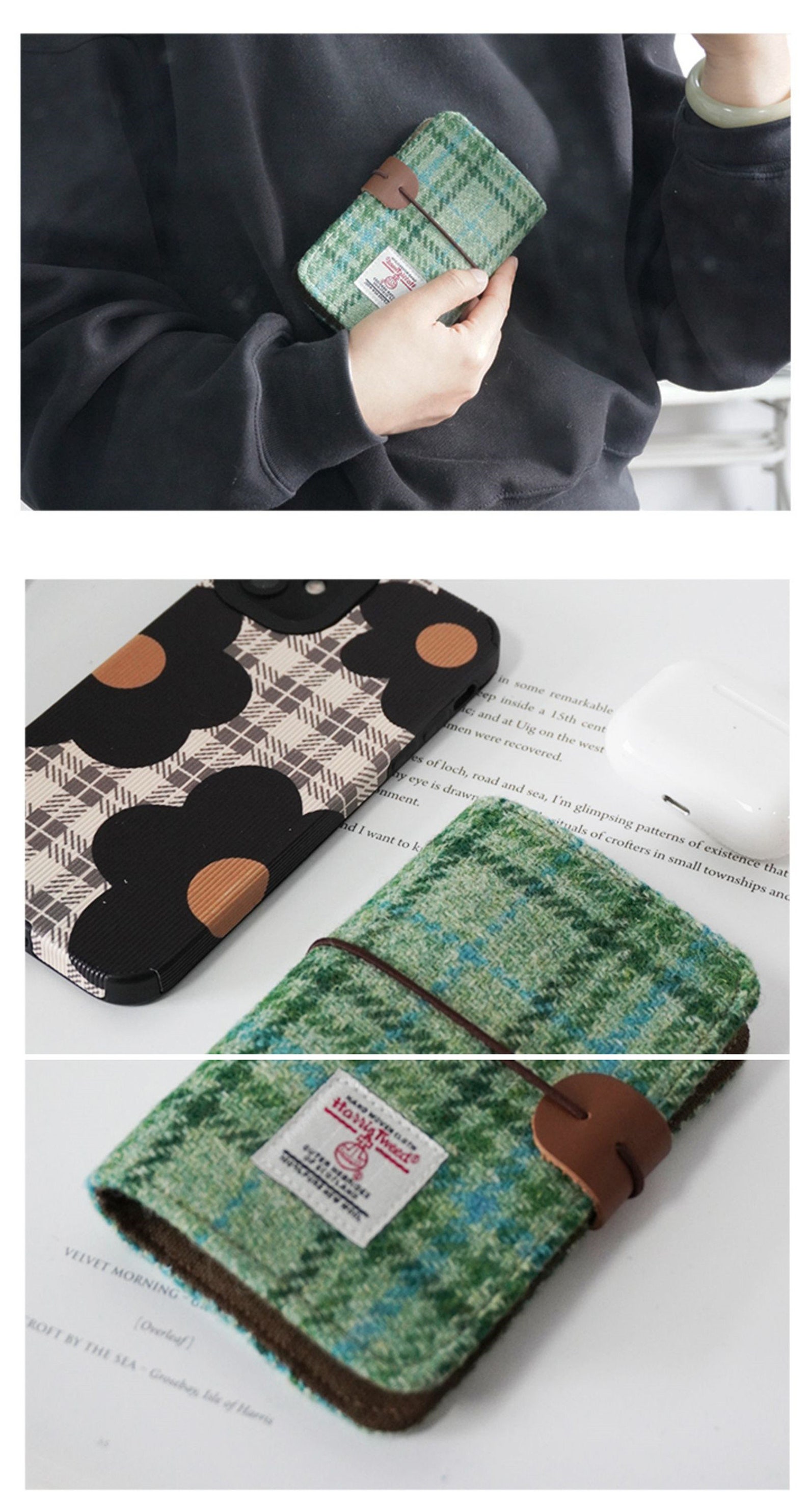 M5 Personalized Notebook Mini Woolen Tweed Travel Journal Retro ...