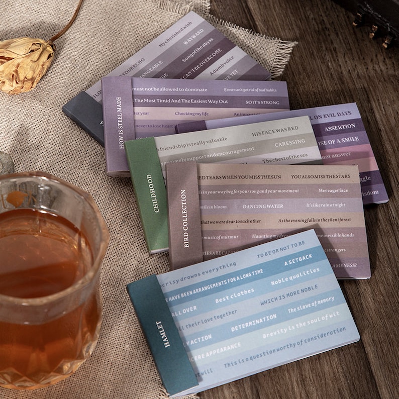 English Words Phrases Decorative Stickers 40 Sheets Die Cut ...