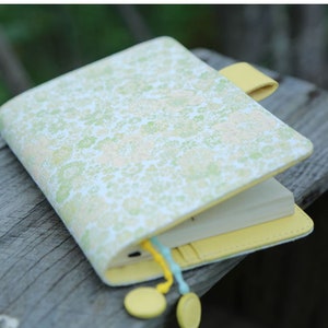Field Flowers Bright Yellow Jacquard Notebook Cover Handmade Book ...