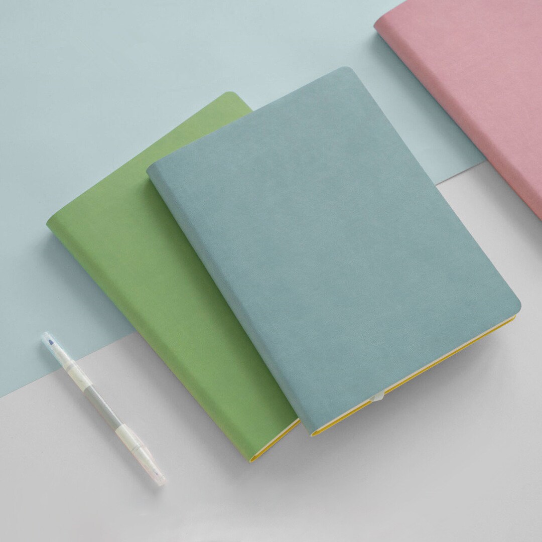 Custom B5 PU Cover Notebook Basic Color Cornell Partition Inner Pages ...