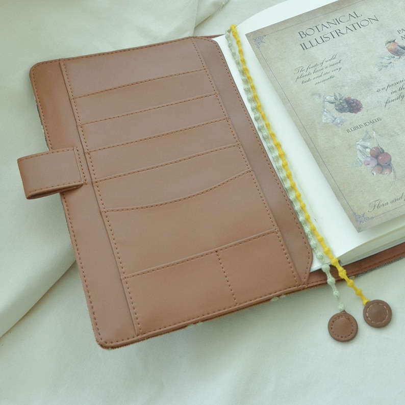 Retro Patchwork Cloth-leather Cover Notebook Journal Coffee - Etsy