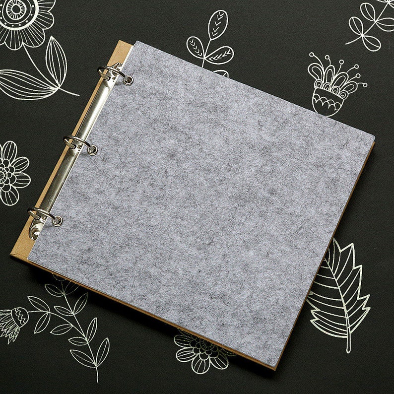 Felt Cover Scrapbook Album. Journal and Notebooks. Memory | Etsy