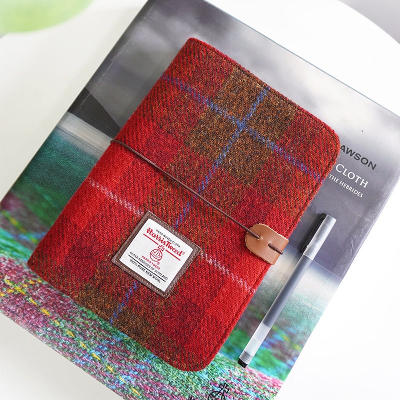 Tweed Plaid Notebook - Etsy UK